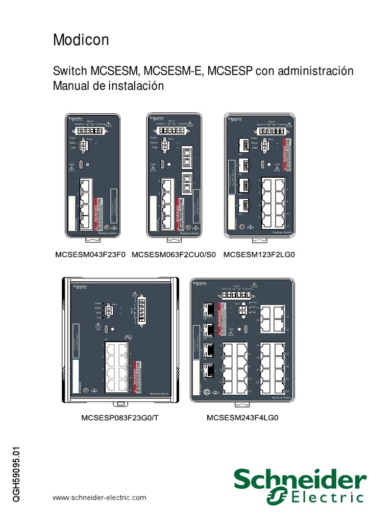 Manual de Swicthes Modicon 2022 | PDF | Relé | Software