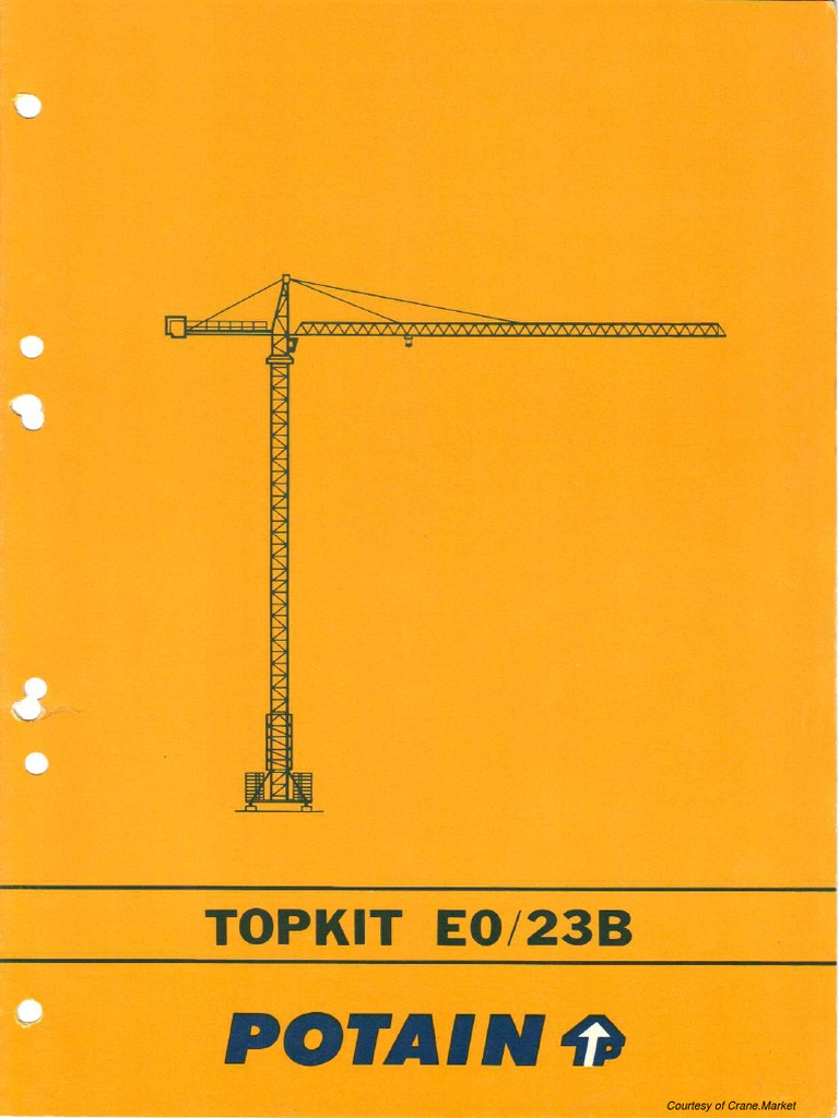 TC Potain EO-23B - R45 | PDF