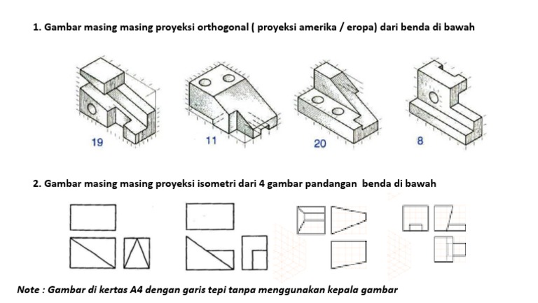 Tugas Mandiri 1. Proyeksi Orthogonal Dan Isometri | PDF