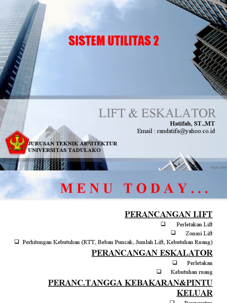 Sistem Utilitas-Lift | PDF
