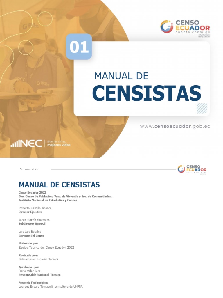 1 Manual Del Censista | PDF