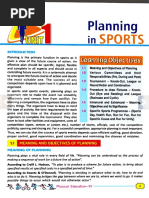 Class 12 Physical Education Notes Chapter 1 Planning in Sports | PDF ...