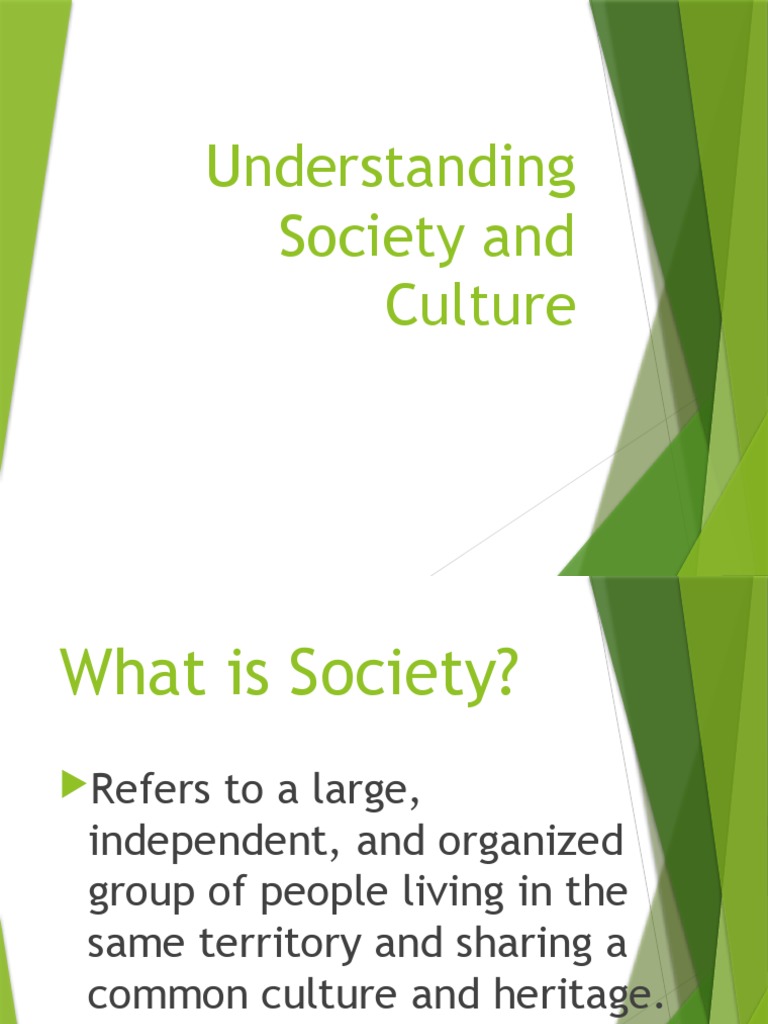 Understanding Society and Culture | PDF