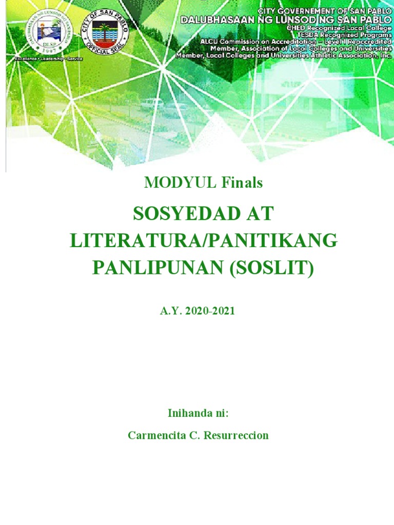 SOSLIT FINAL Student | PDF