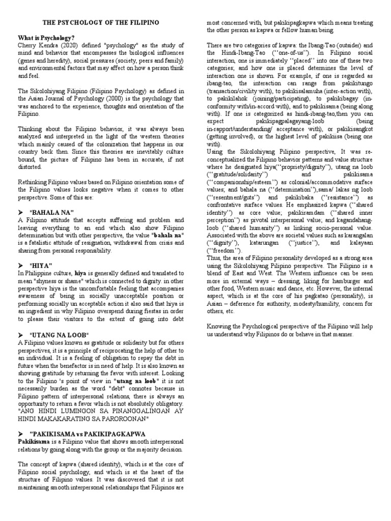 Lecture 1 | PDF | Psychology | Psychological Concepts