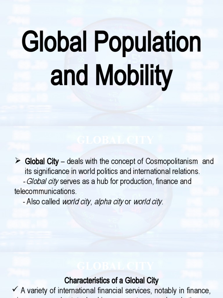 Global Population and Mobility | PDF | Demography | Census
