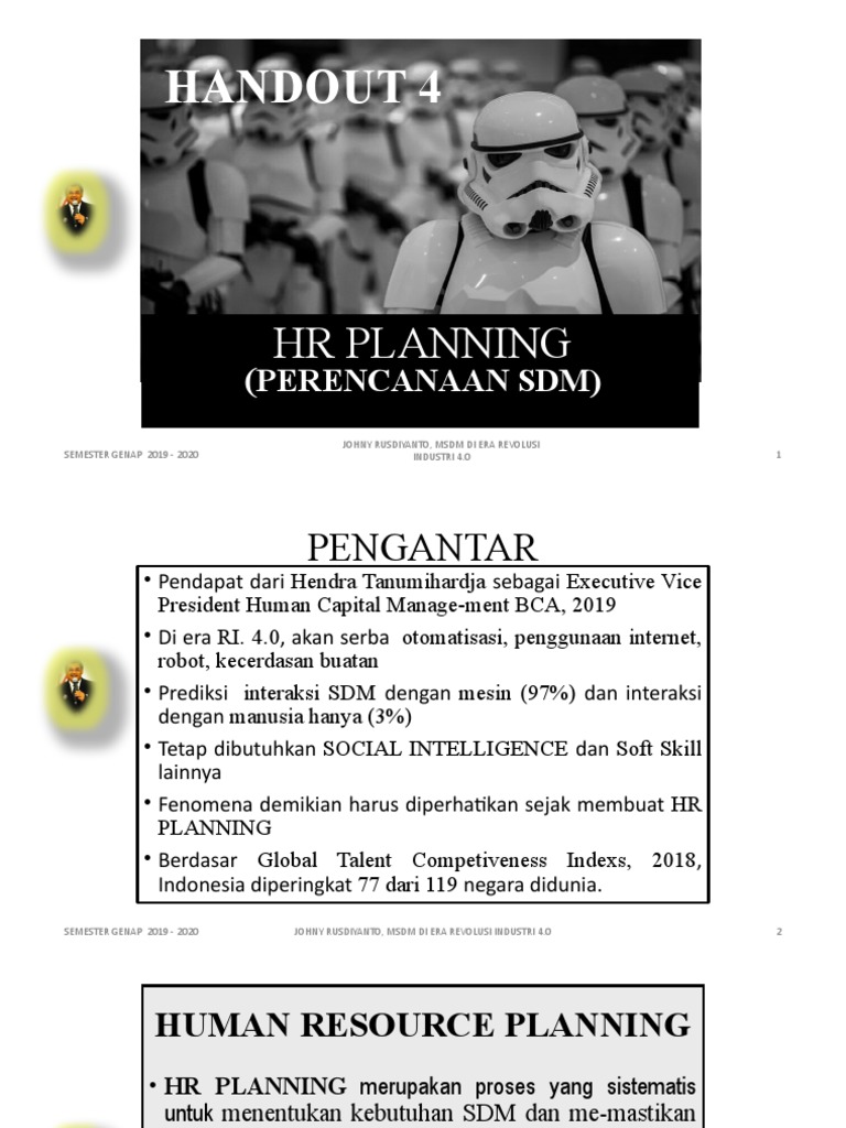 Handout 4 Perencanaan SDM | PDF