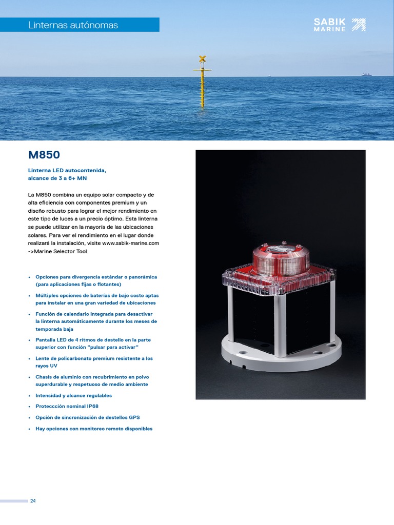 Linterna LED Solar M850: Rendimiento Óptimo | PDF