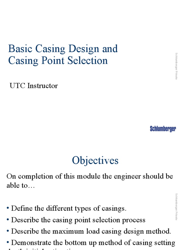 Casing Design and Point Selection Guide | PDF