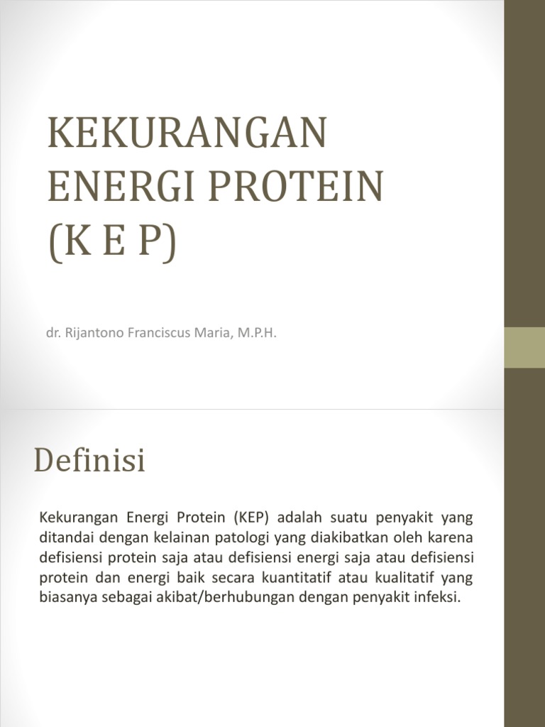 4 Kurang Energi Dan Protein | PDF