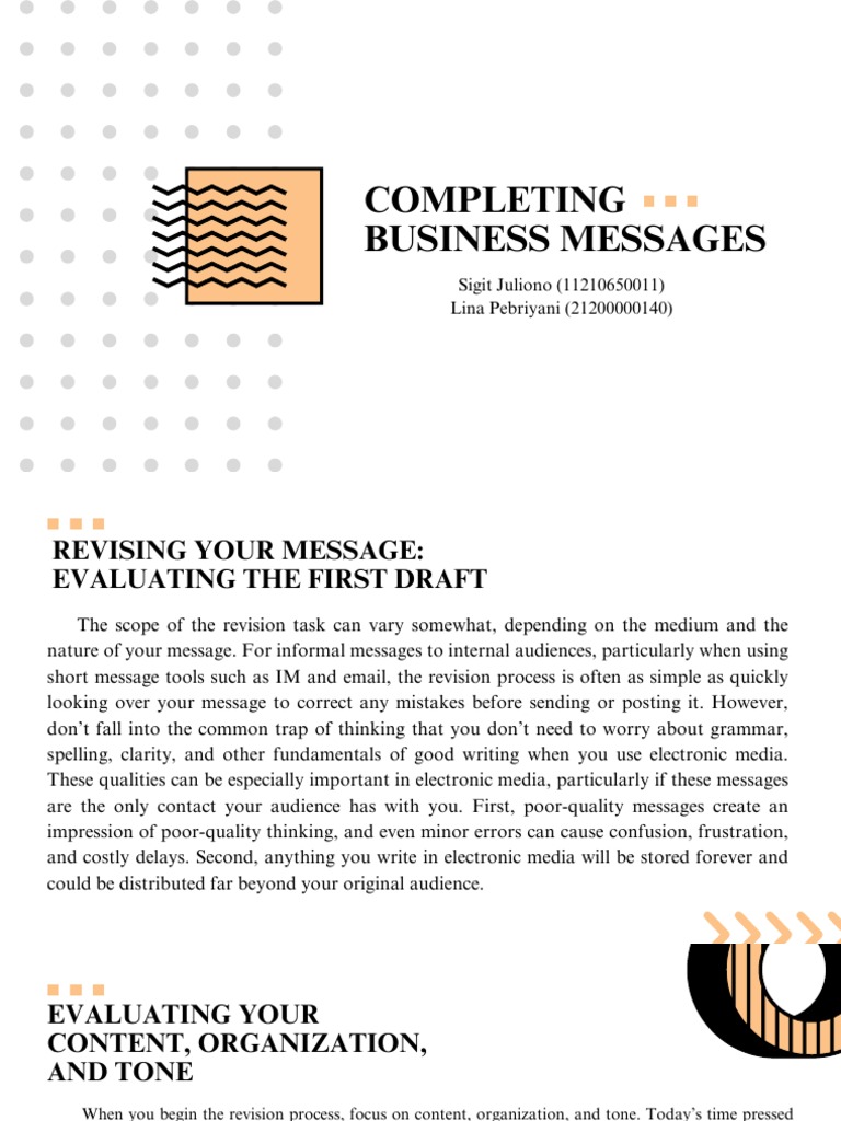Completing Business Messages | PDF