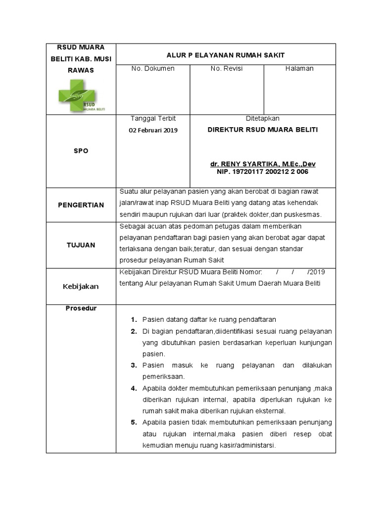 SPO ALUR YAN RS Fiks | PDF