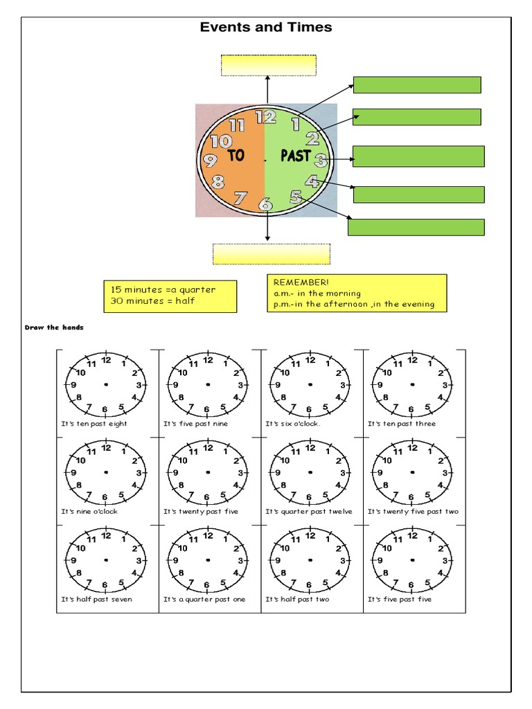 Events and Time 2 Hour Lesson Activities Promoting Classroom Dynamics ...