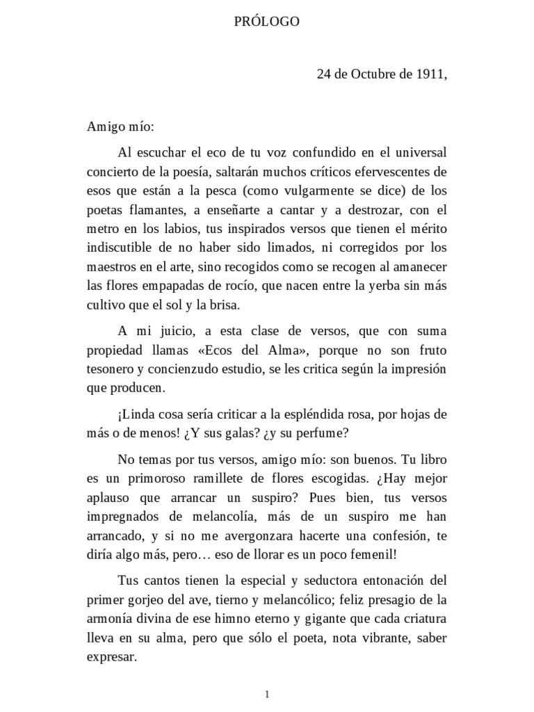 Ecos del Alma: Poesía y Sentimiento | PDF