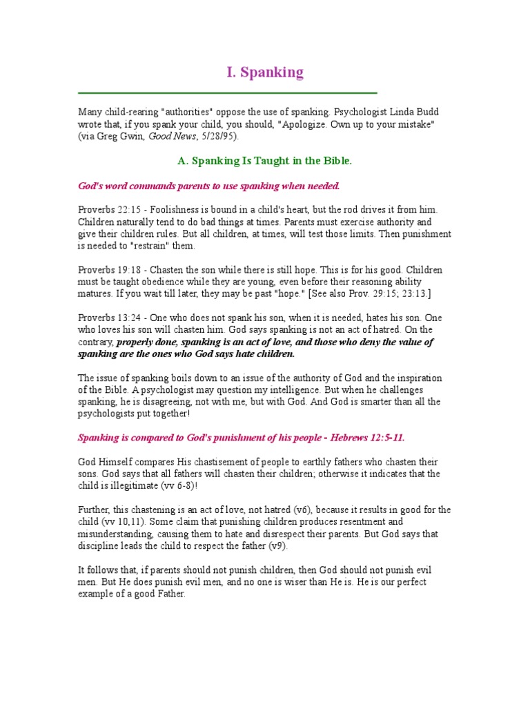 Spanking 6 Spanking Punishments