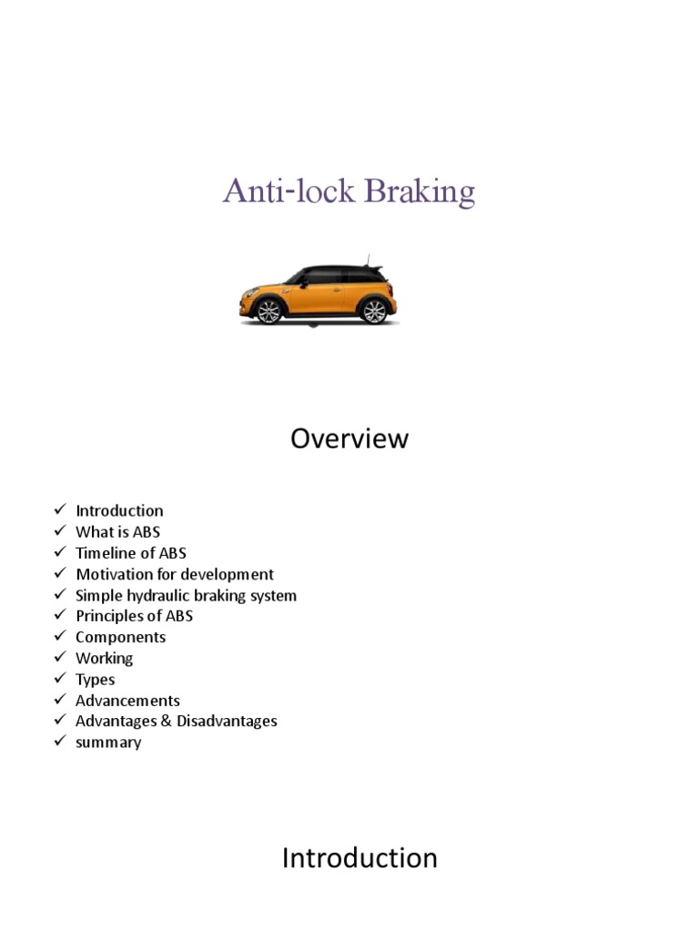 Abs & TCS | PDF | Anti Lock Braking System | Brake