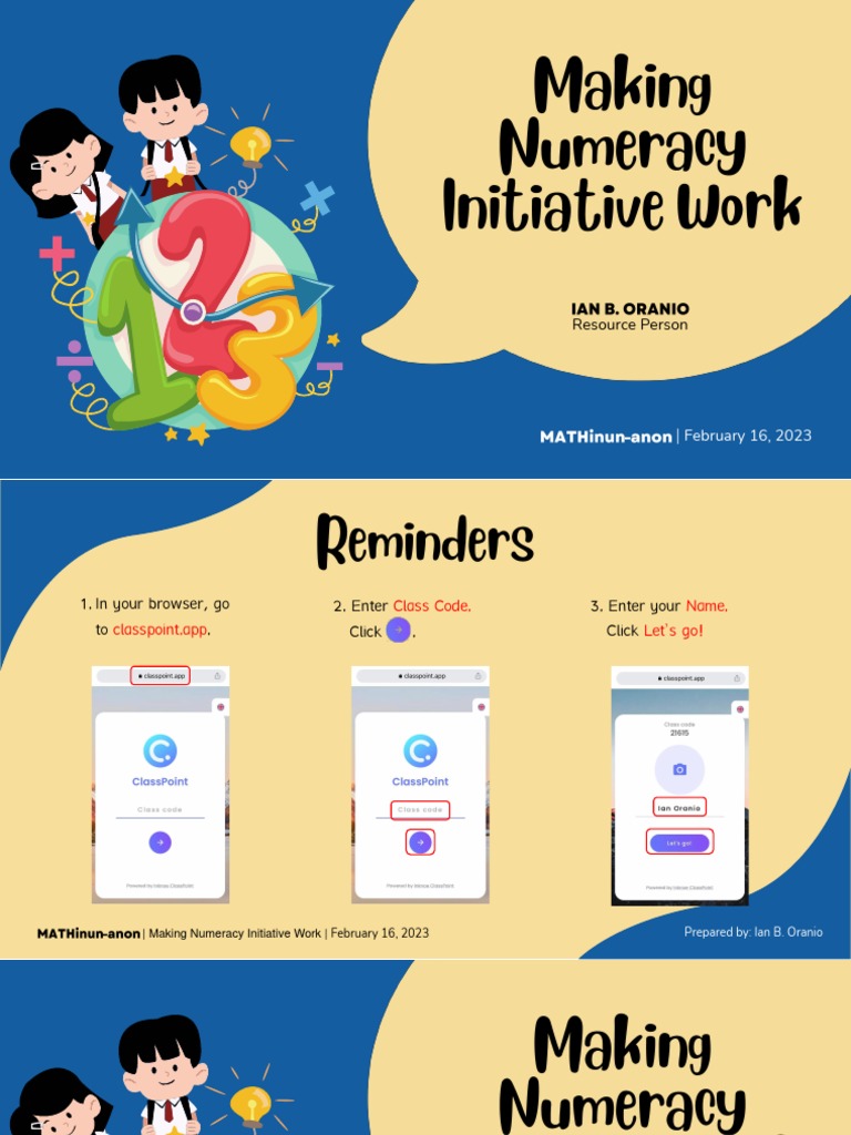 MATHinun Anon Making Numeracy Initiative Work 2.16.2023 | PDF ...