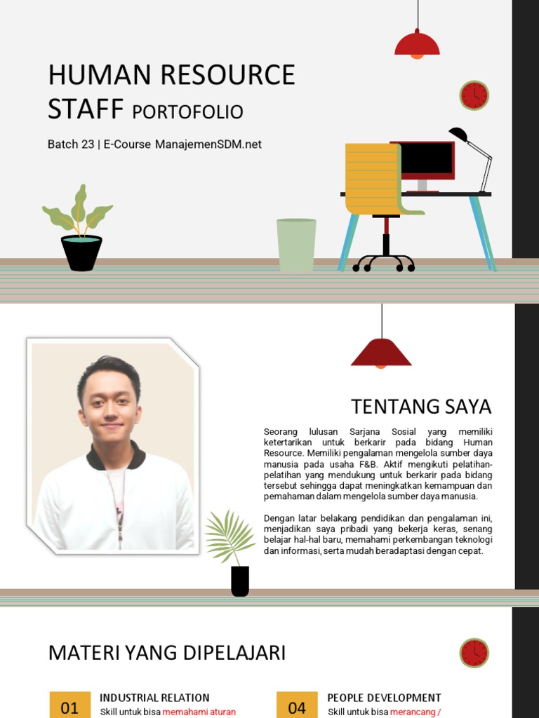 Contoh - Portofolio HR | PDF