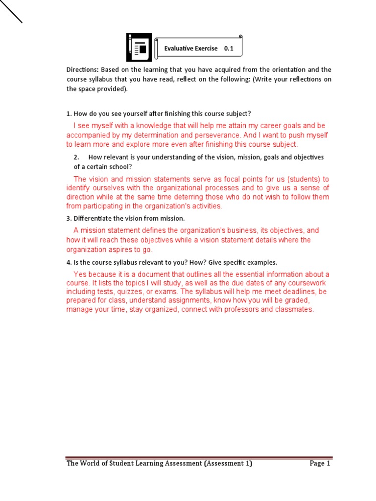 Completed Module in Assessment Oflearning | PDF