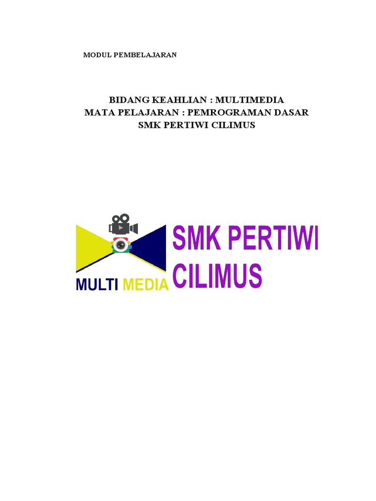Modul Pemrograman Dasar - Multimedia | PDF