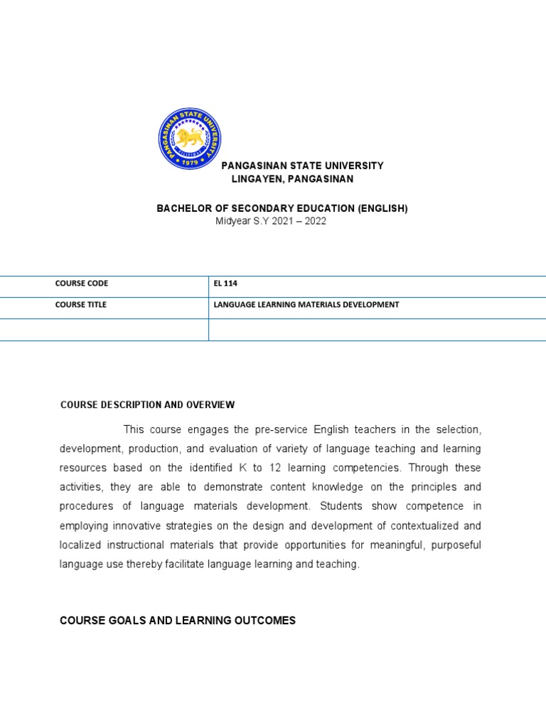 COMPLETED - Language-Learning-Materials-Development-for-Midyear | PDF