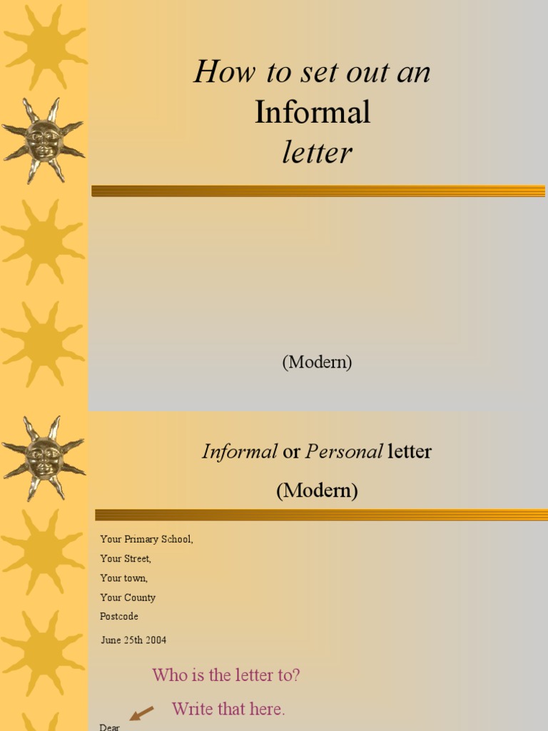 Informal Letter | PDF