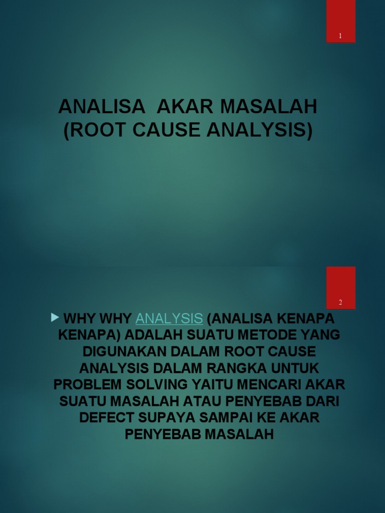 Analisis Akar Masalah dengan 5 Whys | PDF