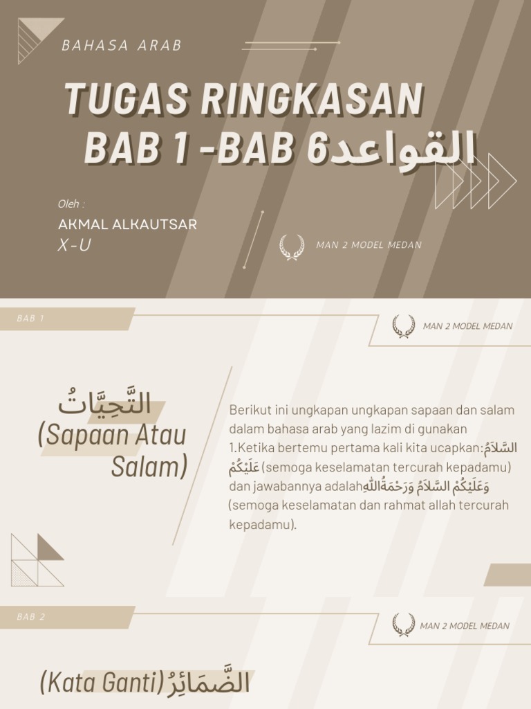 Panduan Dasar Bahasa Arab | PDF