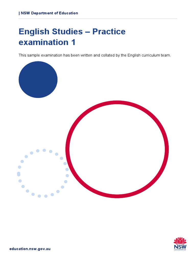 English Studies s6 HSC Practice Paper Sample 1 | PDF