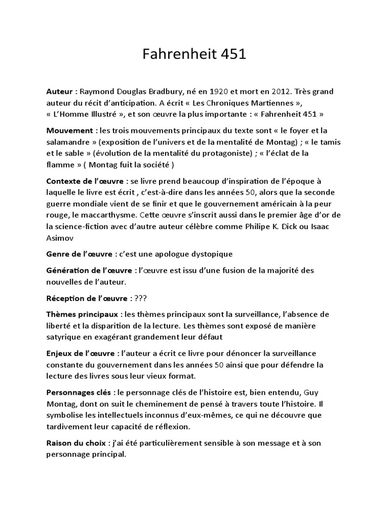 Fahrenheit 451 | PDF