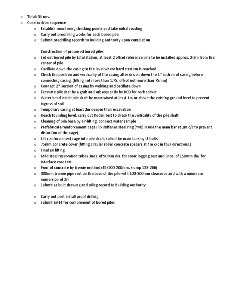 Bored Pile Notes | PDF Bored Pile Notes | PDF