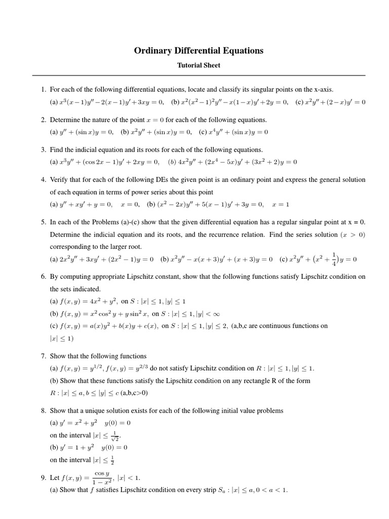 Differential Equations 2 | PDF | Equations | Mathematical Concepts