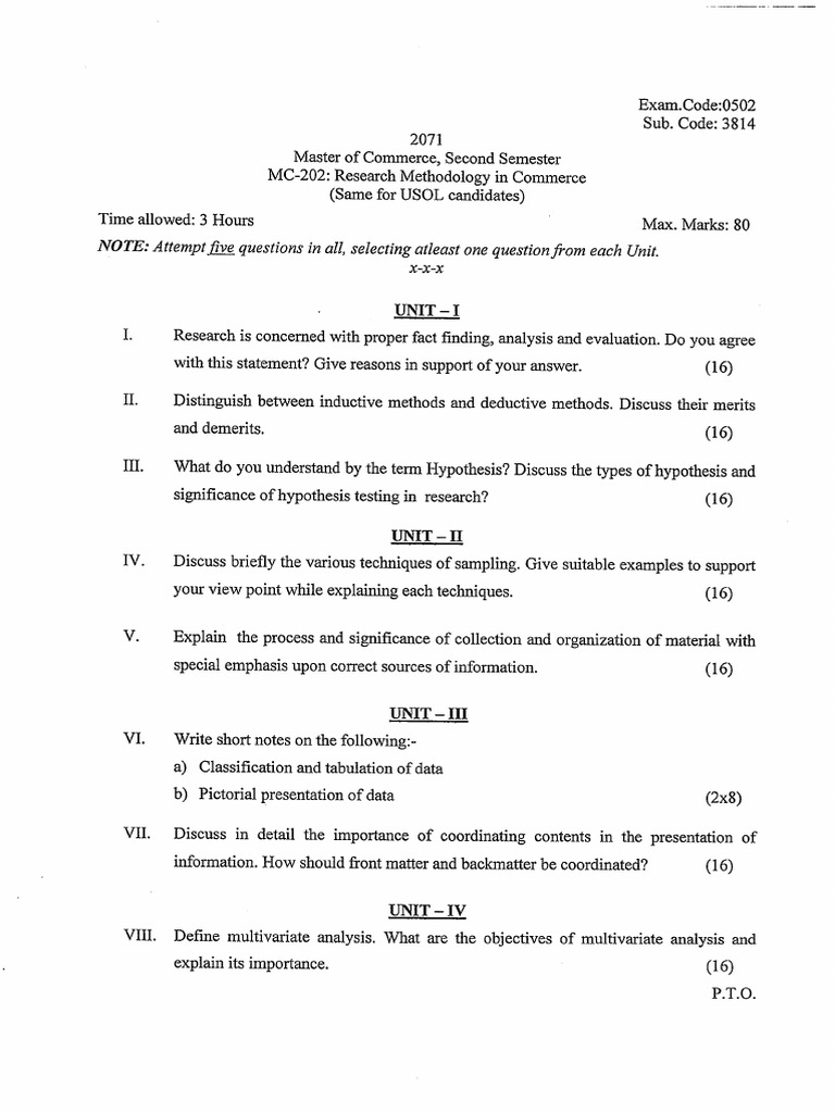 Mcom 2 Sem 2021 | PDF