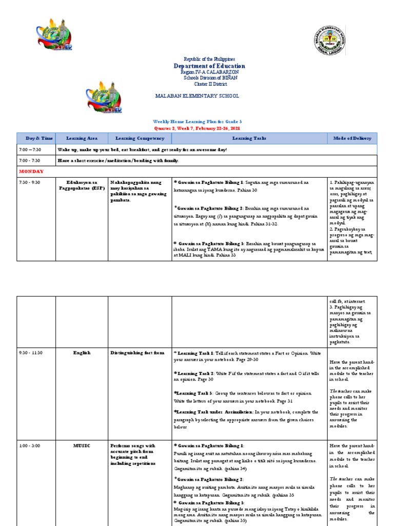 WHLP Quarter 2 Week 7 | PDF