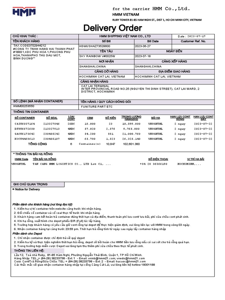 Cargo Release Management | PDF