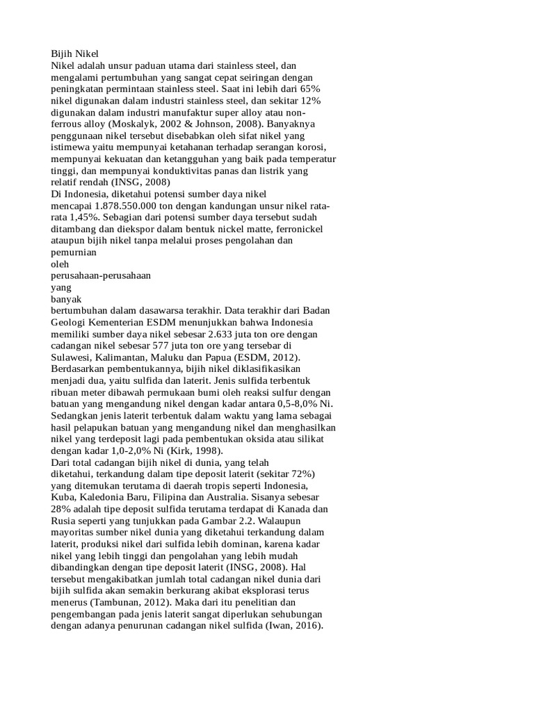 Bijih Nikel | PDF