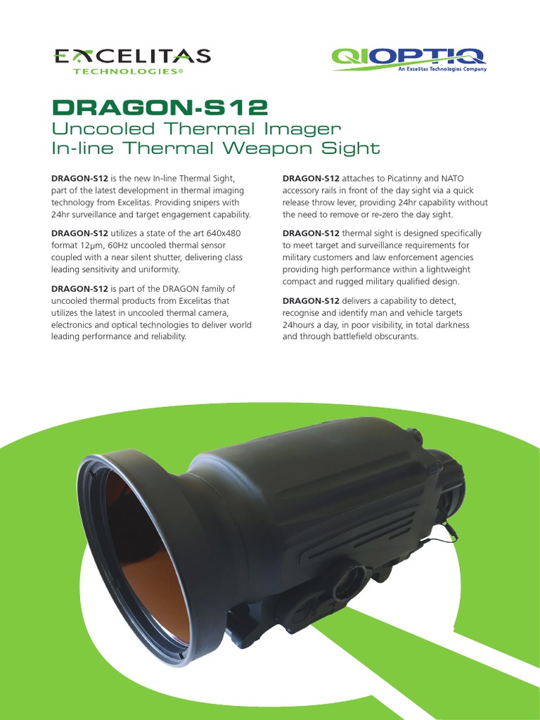 DL DRAGON-S12 Datasheet | Download Free PDF | Thermography | Imaging