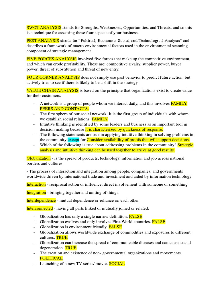 Business Analysis Techniques Explained | PDF | Strategic Management ...
