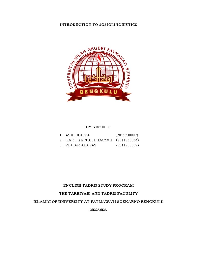 Introduction To Sosiolinguistics - 1 | PDF | Dialect | English Language
