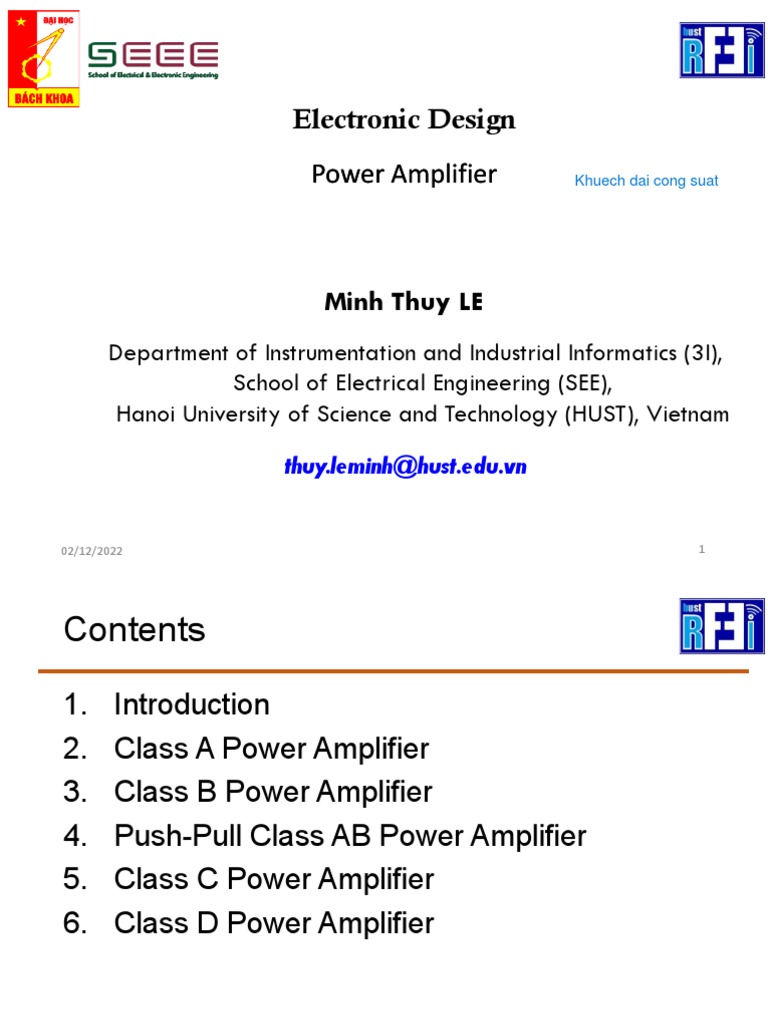 4.4.Power-Amplifier | PDF | Amplifier | Electromagnetism