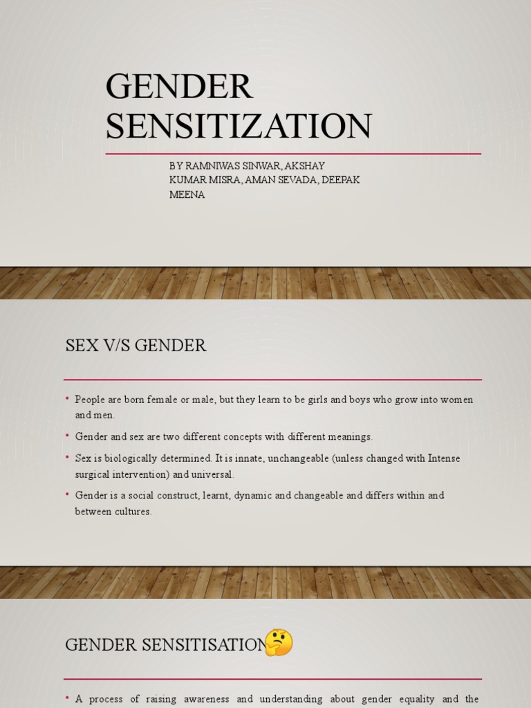 Gender Sensitization | PDF