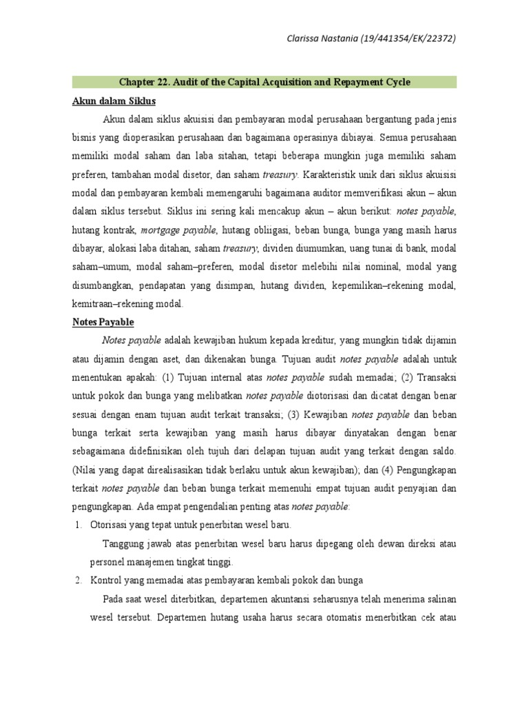 Rangkuman Chapter 22-25 | PDF