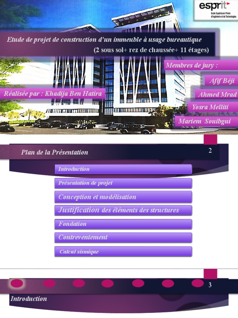 2 Sous Sol+ Rez de Chaussée+ 11 Étages | PDF | Béton armé | Fondation profonde