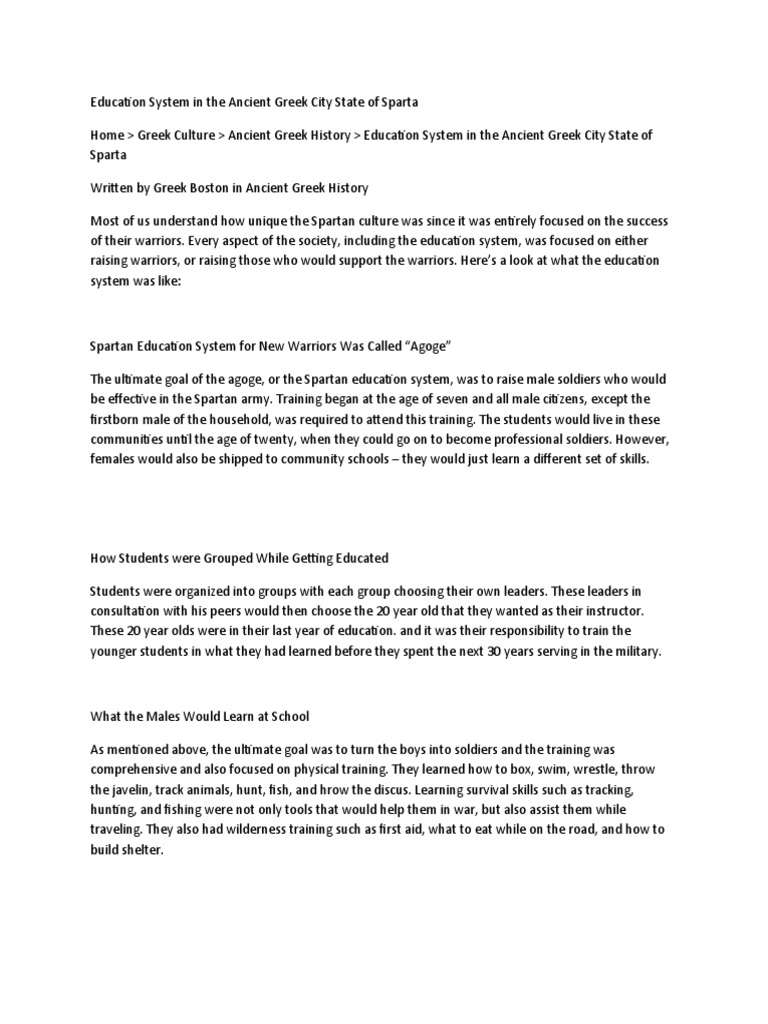 Spartans | PDF | Sparta