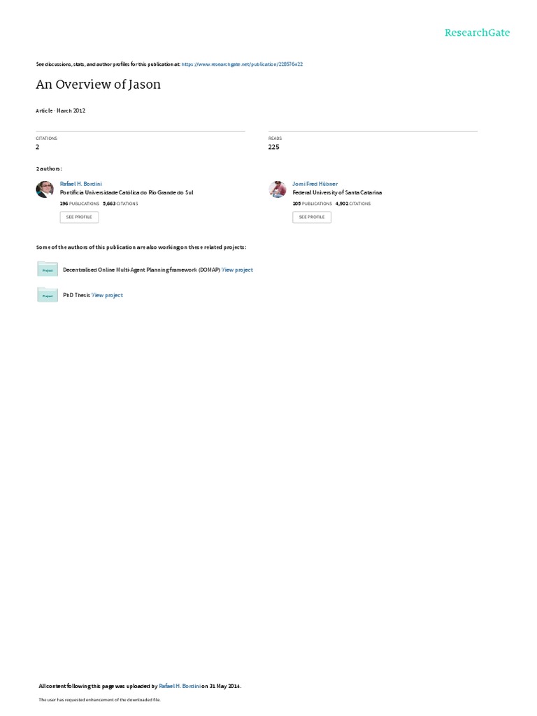 An Overview of Jason | PDF | Computer Programming | Integrated Development Environment