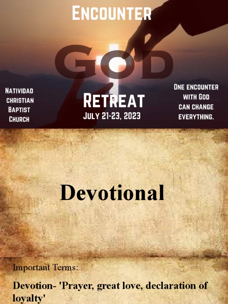 Devotional | PDF | Prayer | God