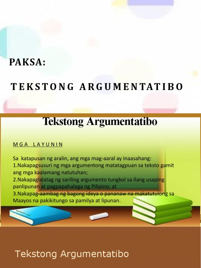 Tekstong Argumentatibo | PDF