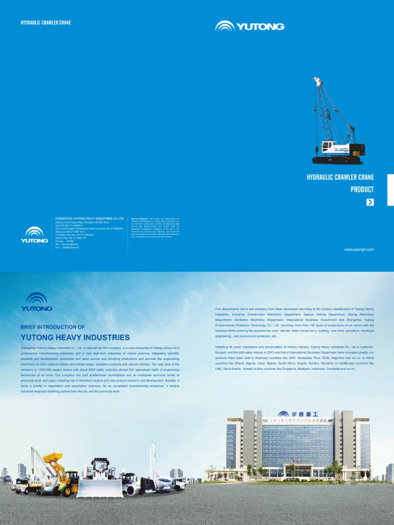 Crawler Crane Yutong | PDF