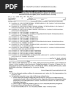 Caste Certificate Format for SC/ST Applicants | PDF | Government Of India