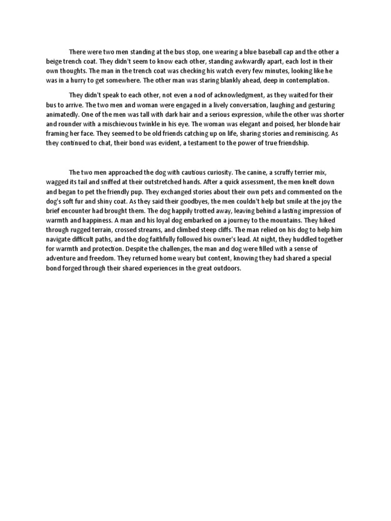 Story About Friendship Pdf